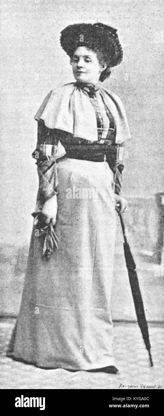 A photograph or illustration of actress Réjane in the role of Cécile ...