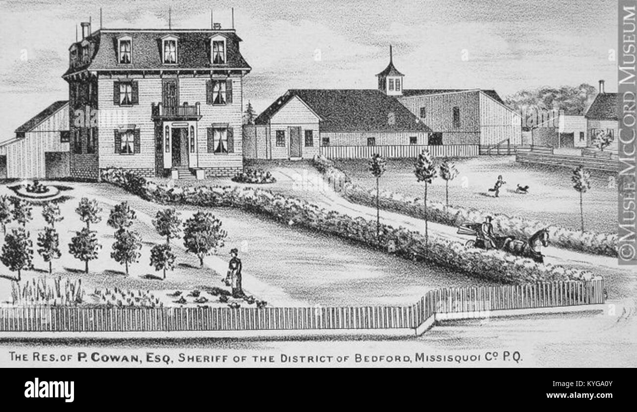 Résidence de Peter Cowan, 1881 Stock Photo - Alamy