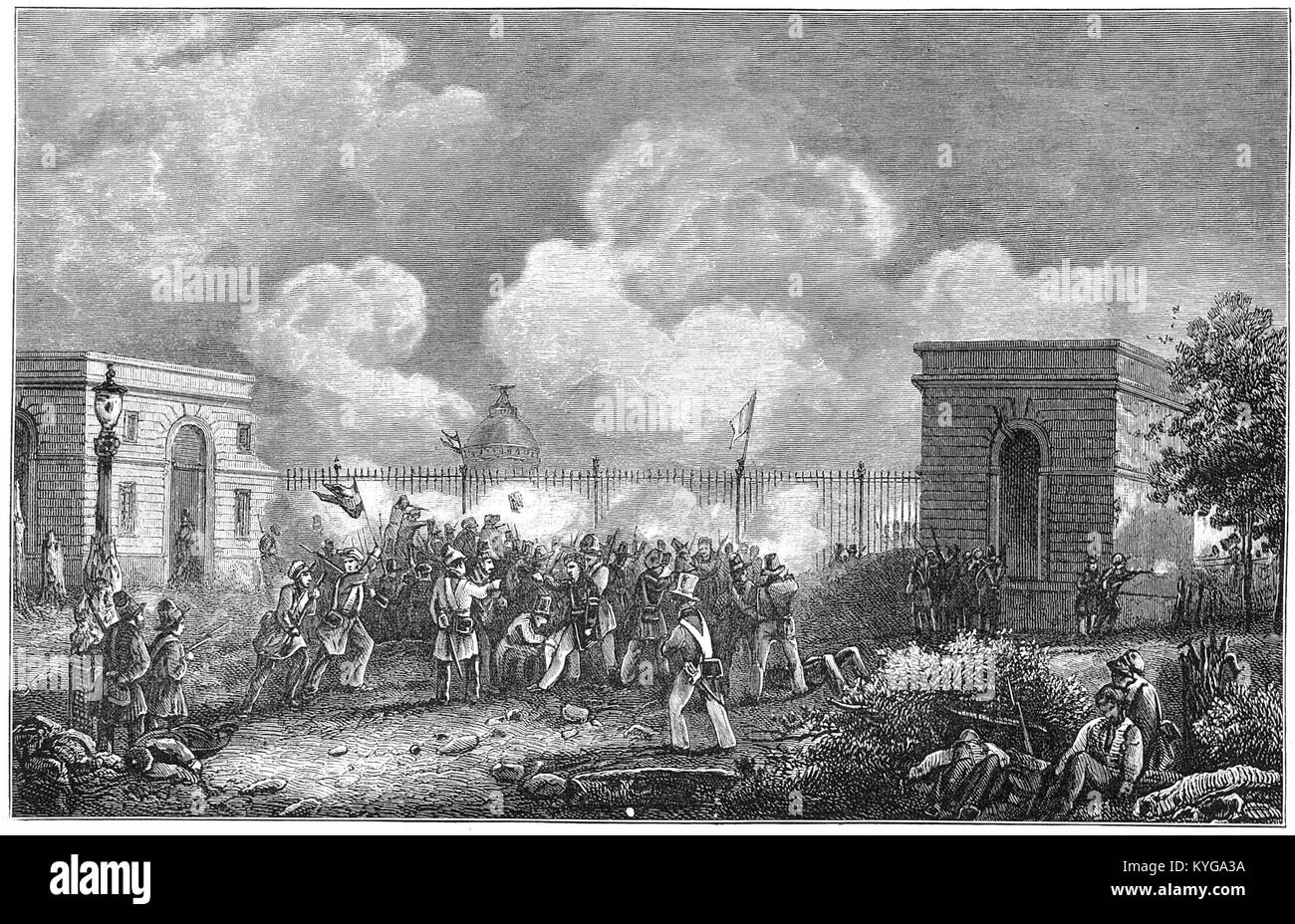 A historical event during the Belgian Revolution of 1830, focusing on ...