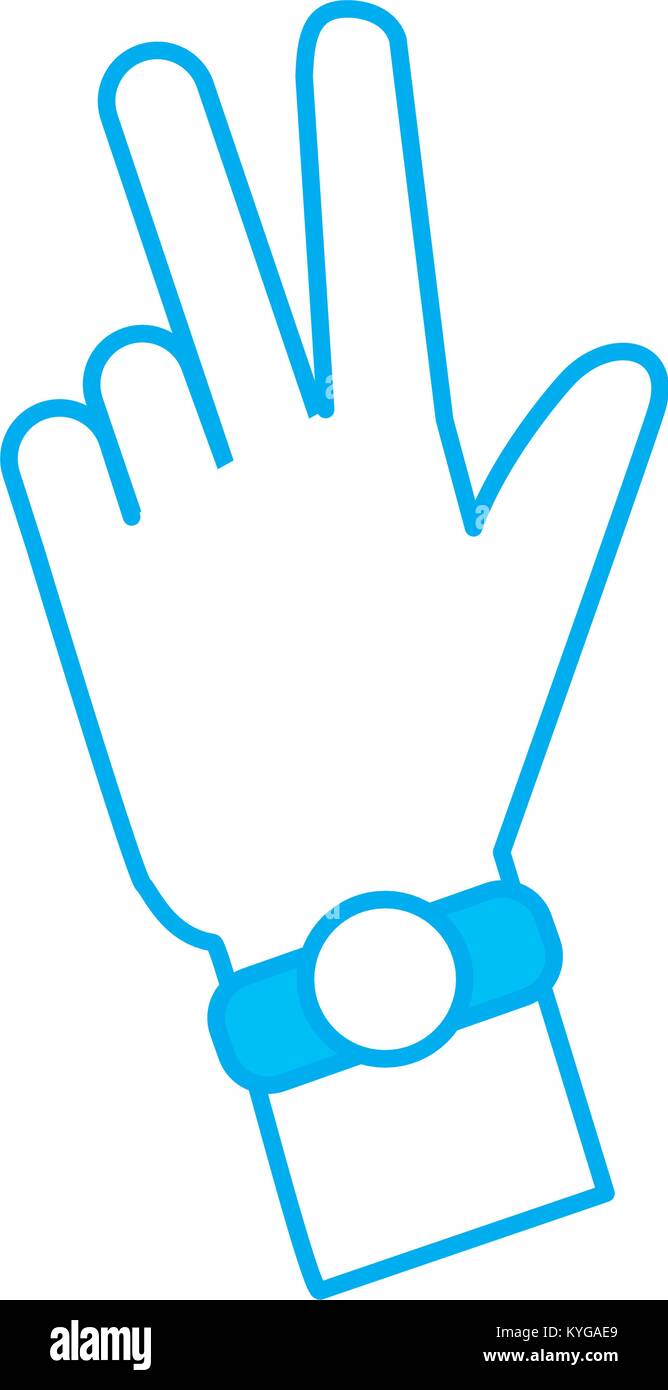 Number three hand symbol Stock Vector Image & Art - Alamy