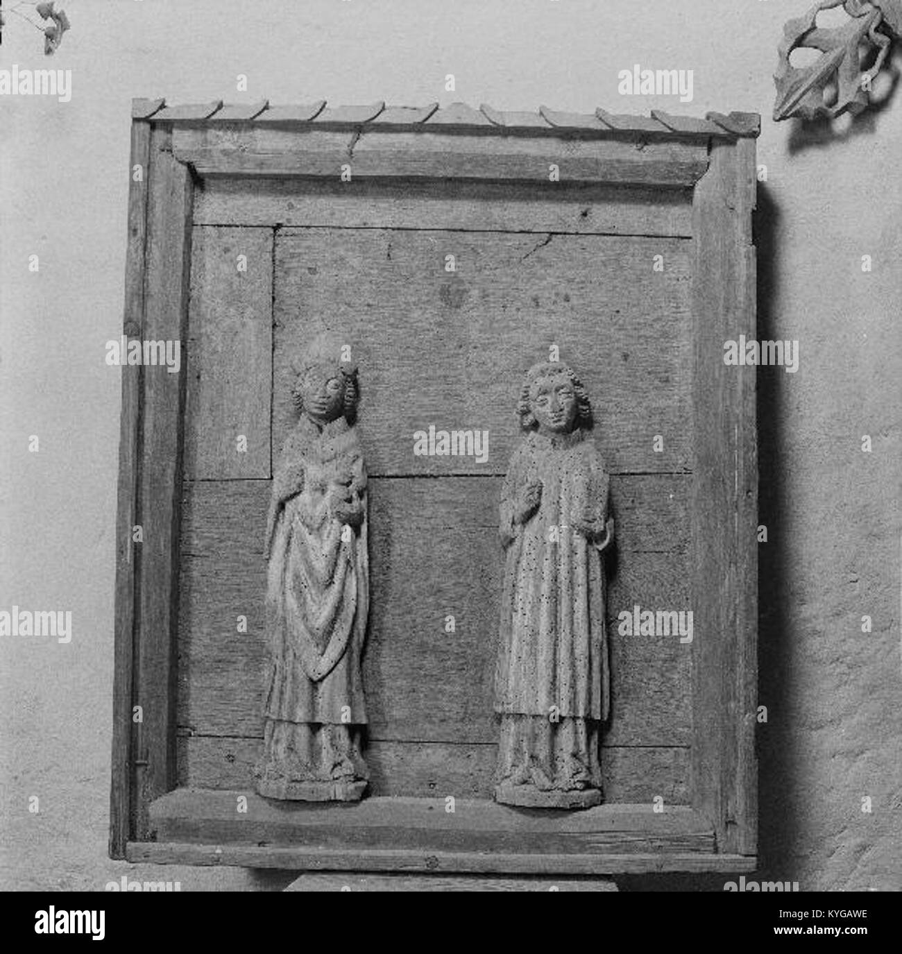 A historical image of Rå Church, featuring its architectural elements ...