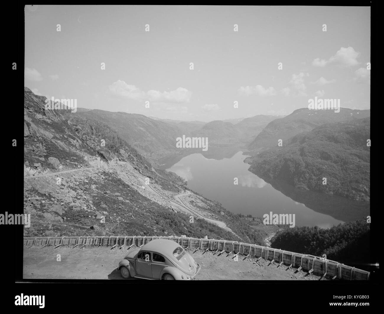 Photograph of Røldalsveien in Sauda, Norway, depicting the road's ...