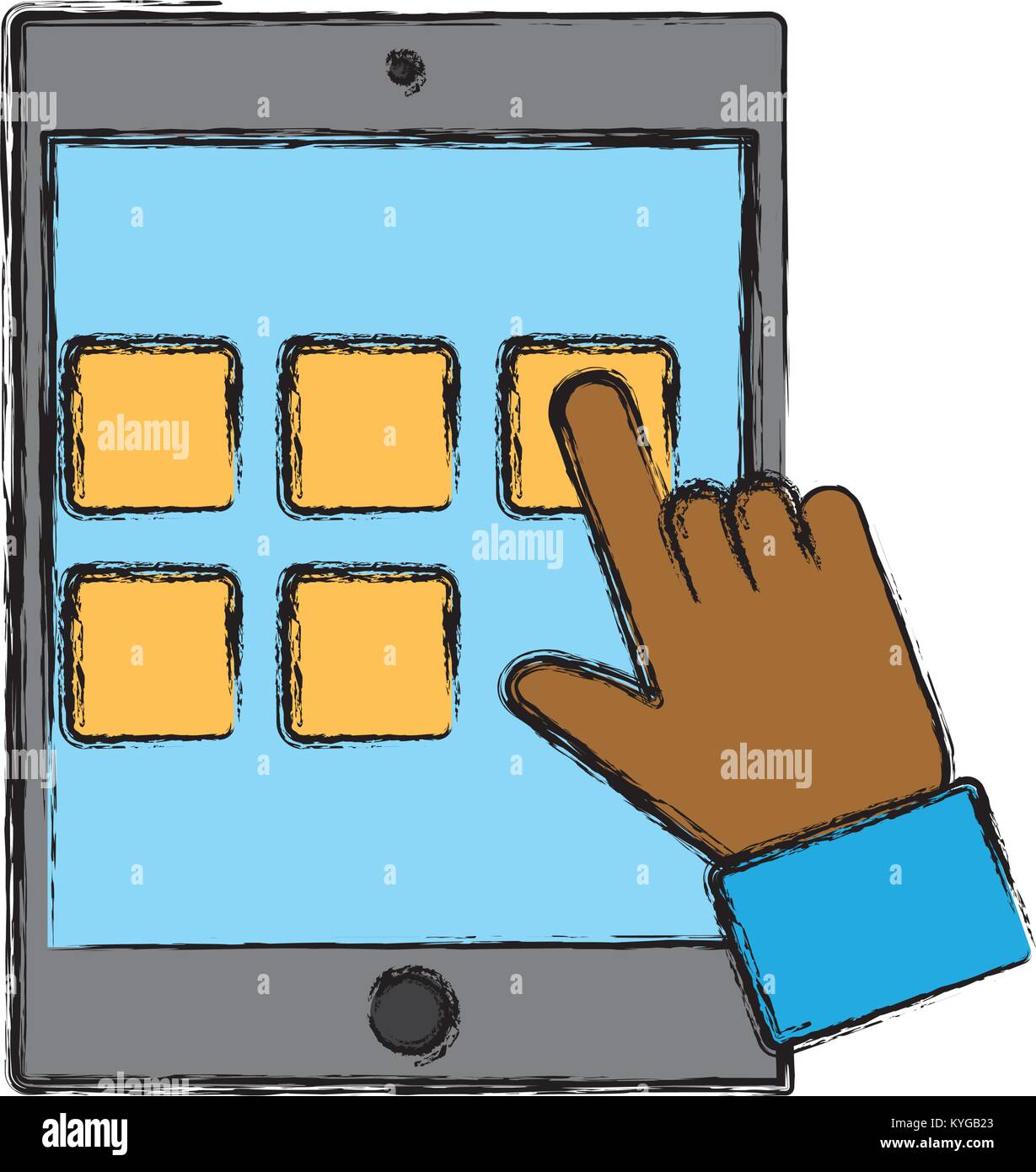 Tablet apps symbol Stock Vector Image & Art - Alamy