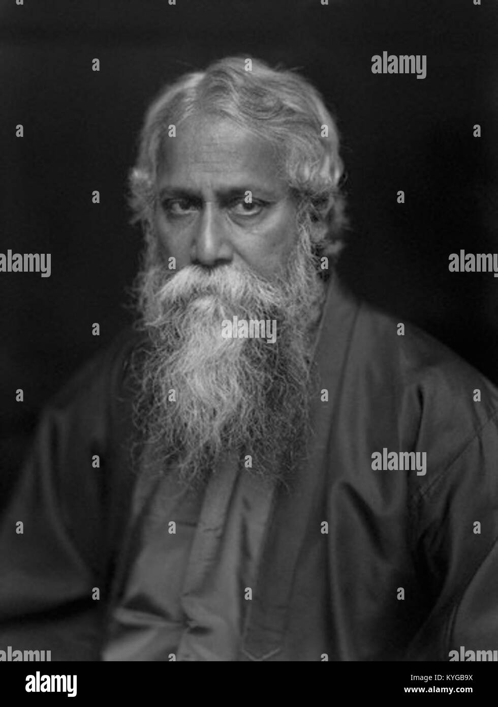 Rabindranath Tagore Black and White Stock Photos & Images - Alamy