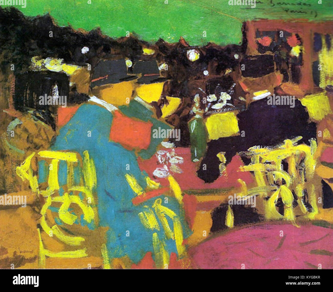 A painting by Rafael Barradas titled *Impresión de Boulevard* (1913 ...