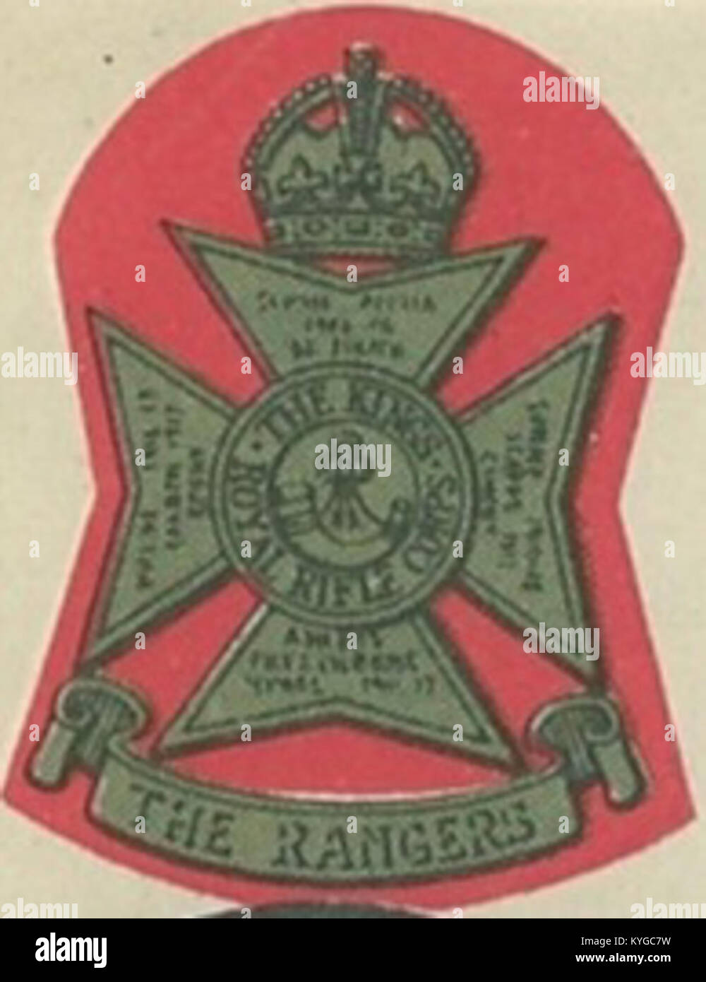Rangers (12th Battalion London Regiment) Badge Stock Photo - Alamy