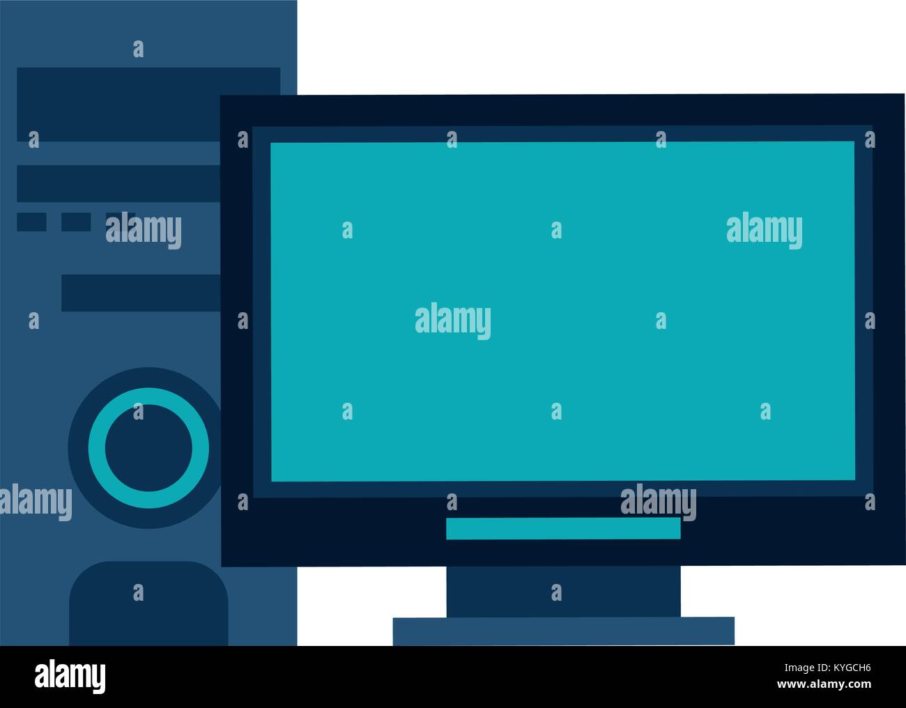 Computer networking concept diagram Stock Vector Images - Alamy