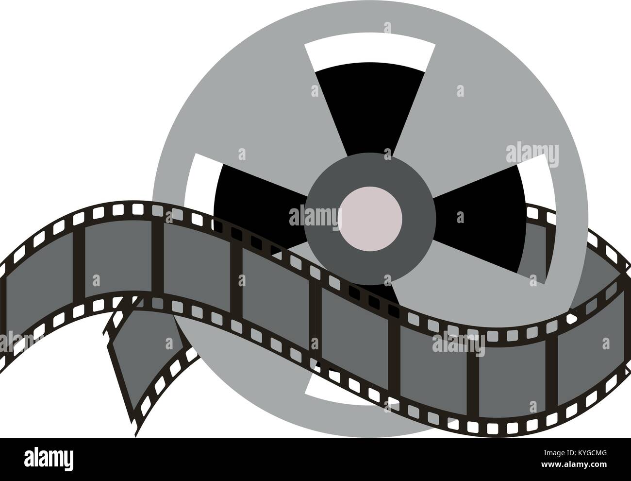 Movie roll reel Stock Vector Image & Art - Alamy