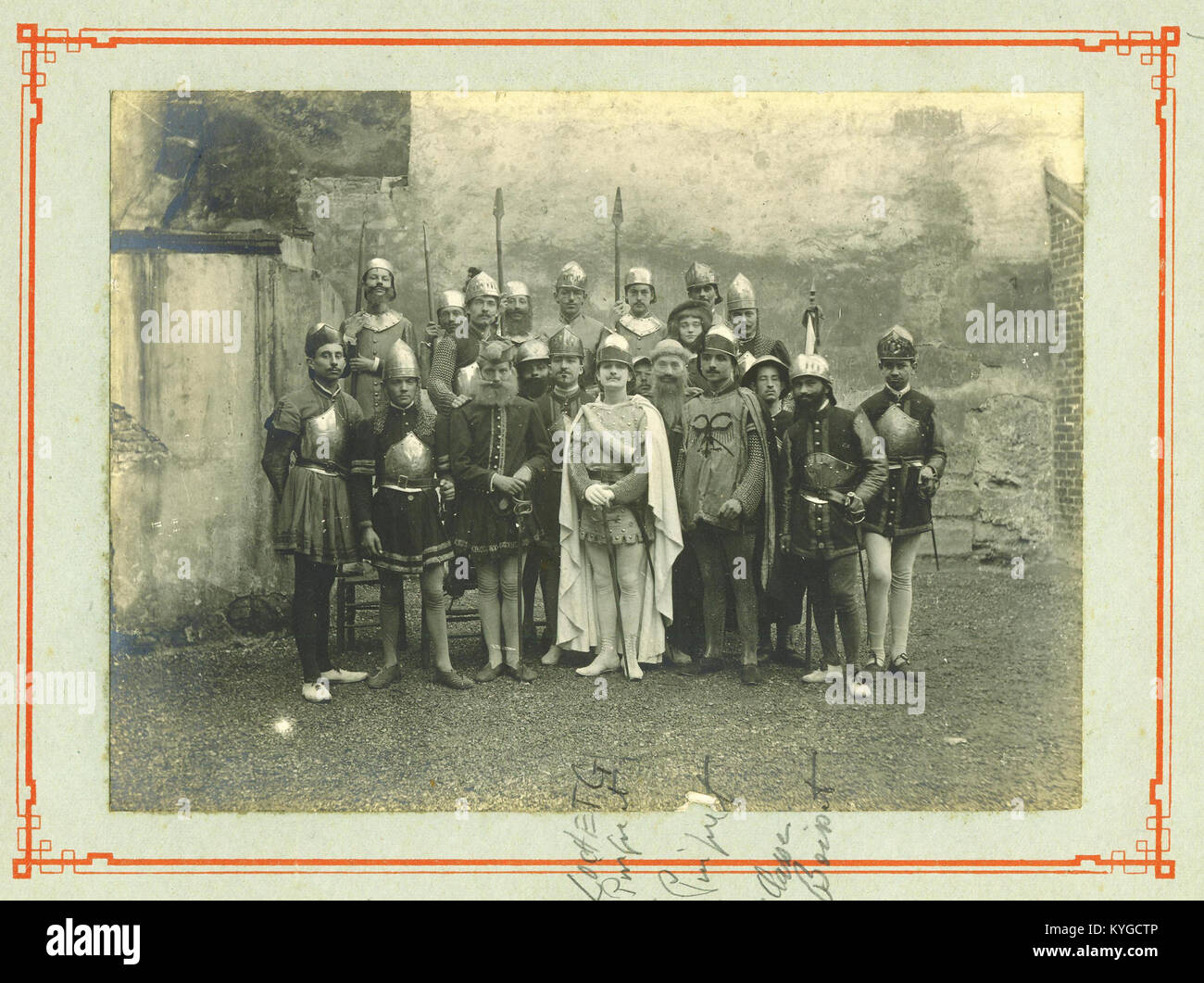 A 1905 theatrical performance held in a parish setting, demonstrating ...