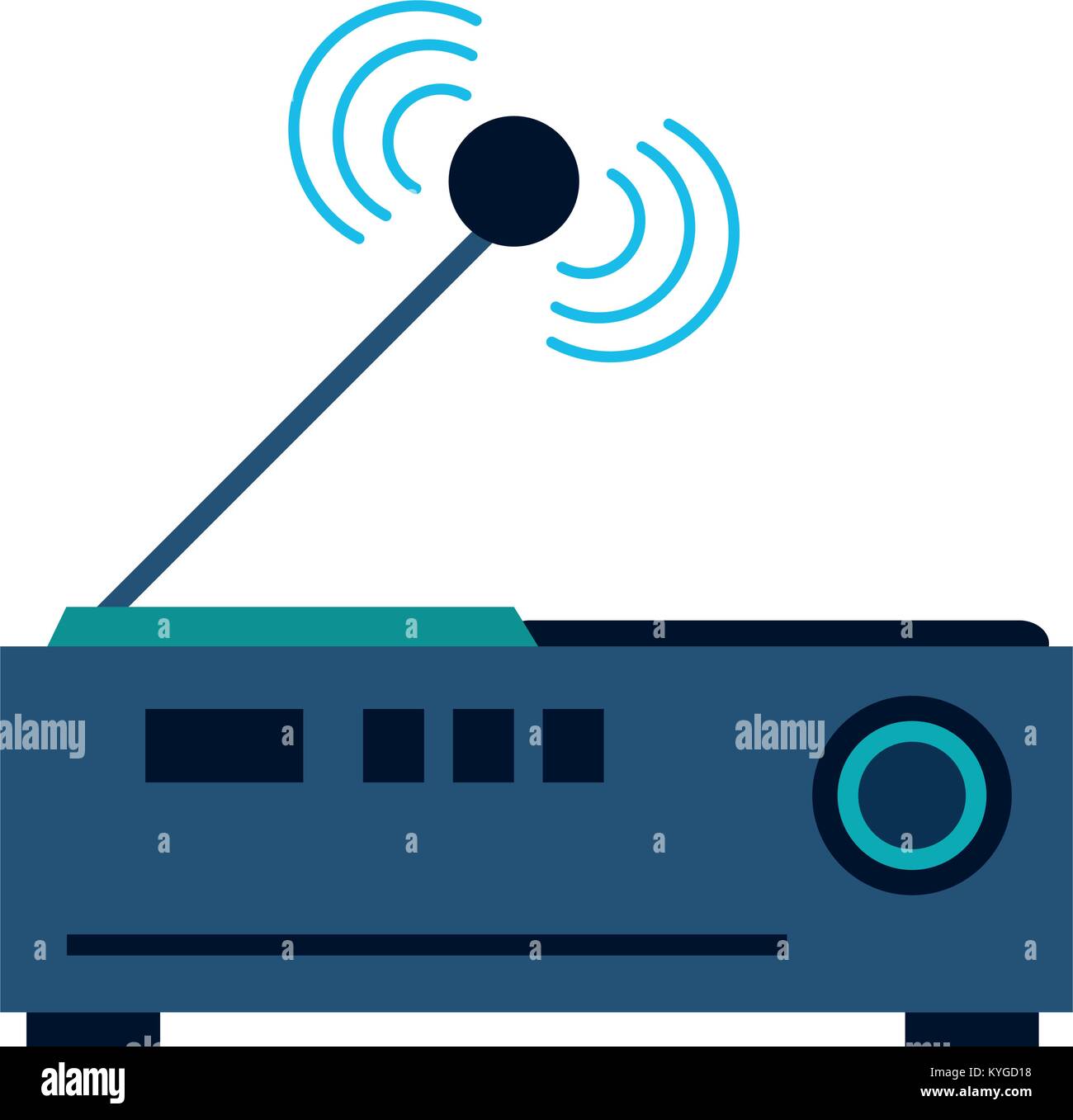 Wifi router antenna Stock Vector Image & Art - Alamy