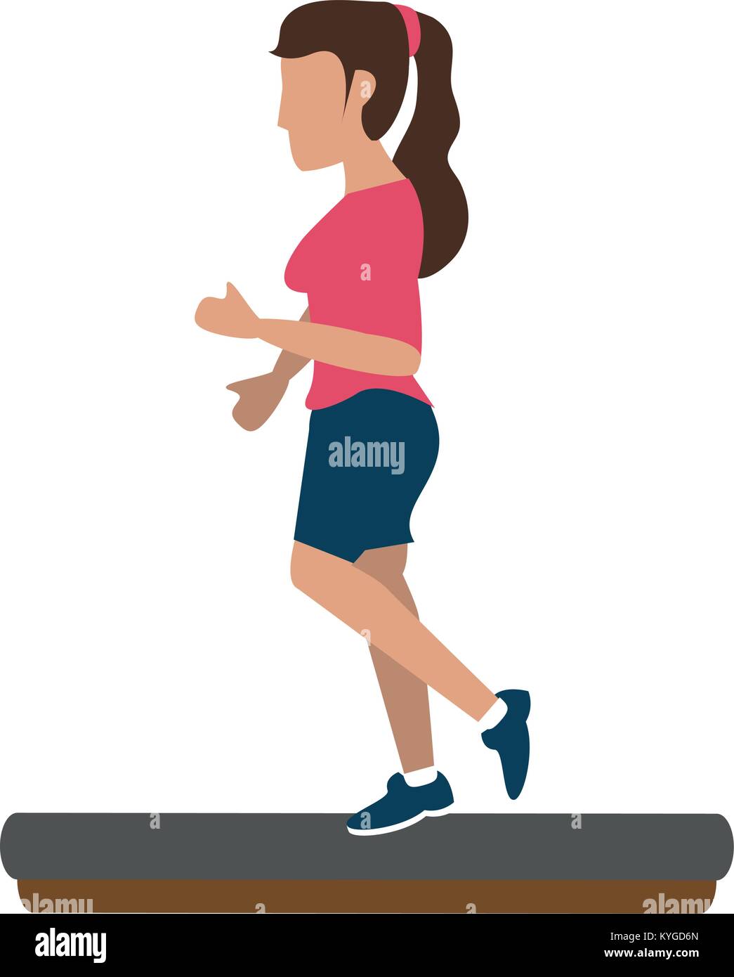 Woman running cartoon Stock Vector Image & Art - Alamy
