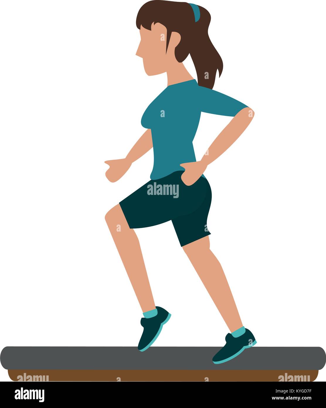 Woman running cartoon Stock Vector Image & Art - Alamy