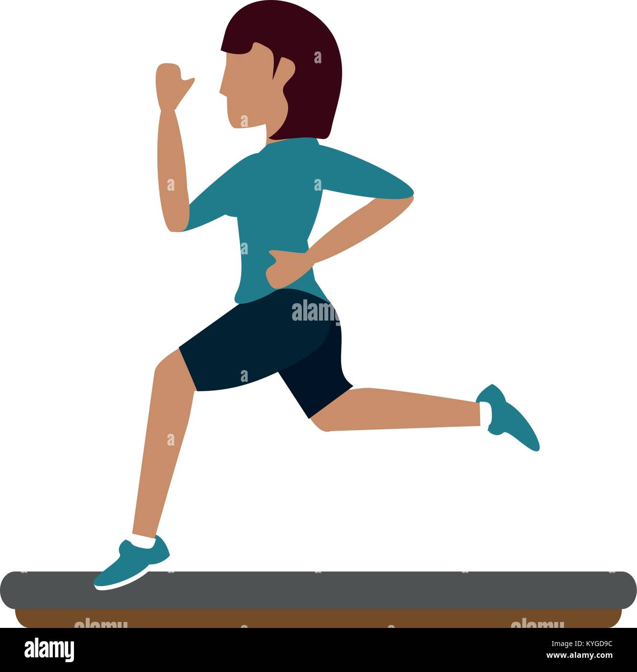 Woman running cartoon Stock Vector Image & Art - Alamy