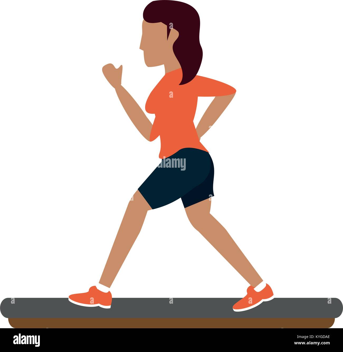Woman running cartoon Stock Vector Image & Art - Alamy