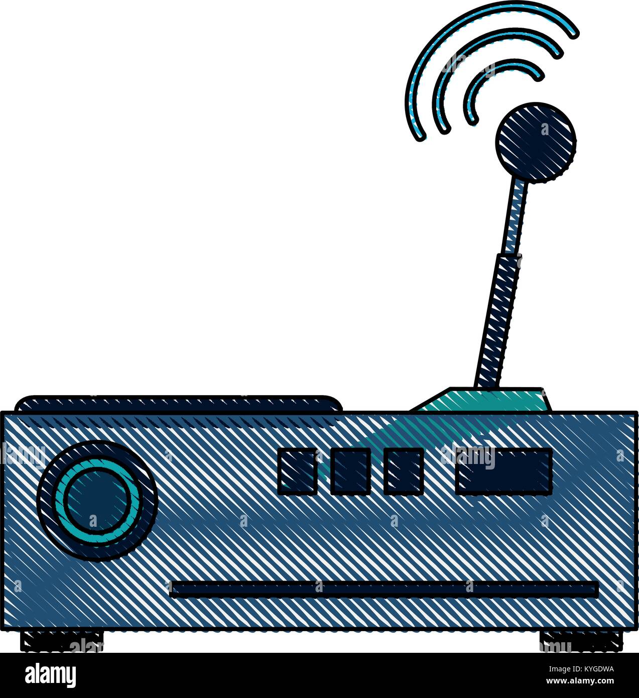 Wifi router antenna Stock Vector Image & Art - Alamy