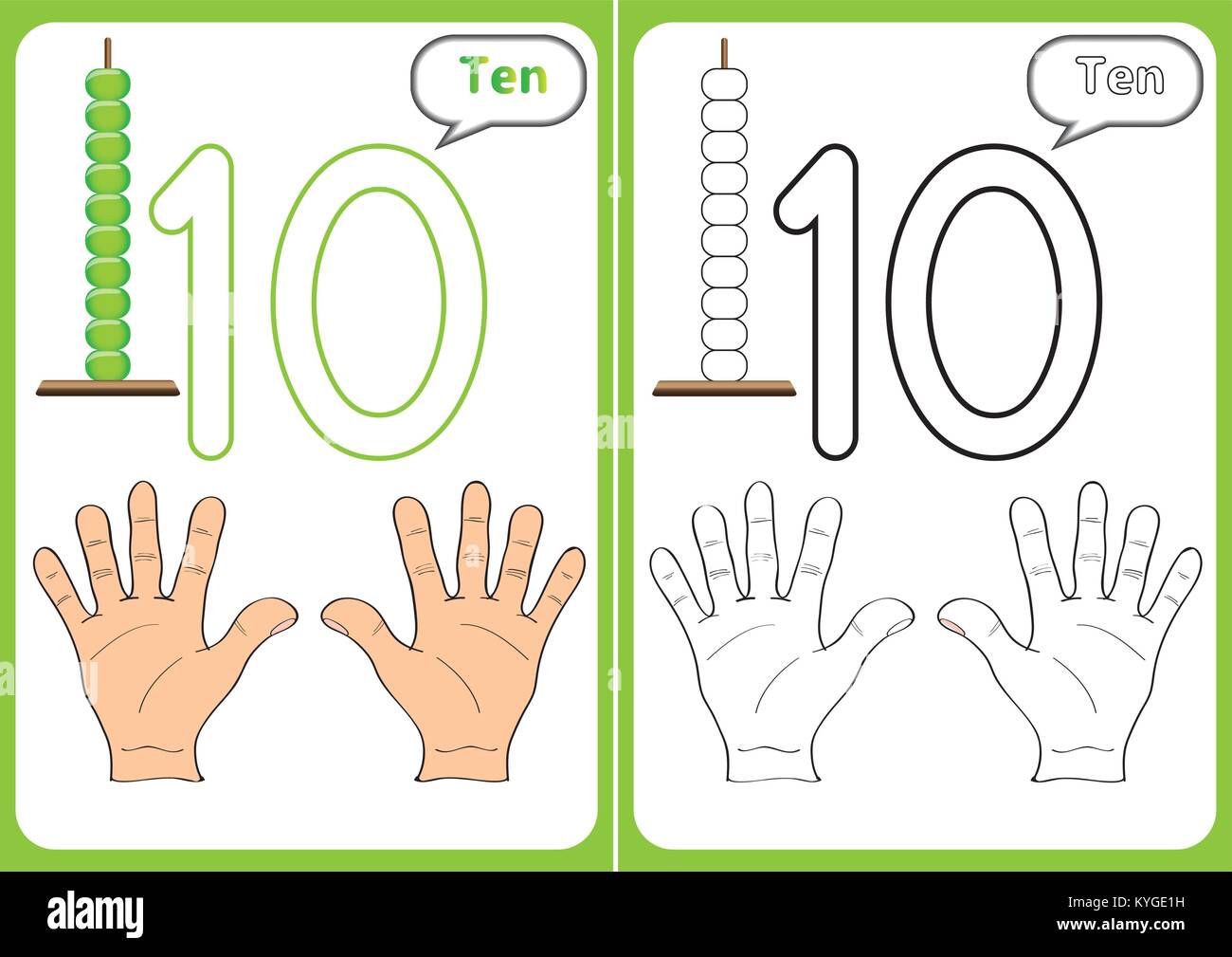 learning the numbers 0-10, Flash Cards, educational preschool ...