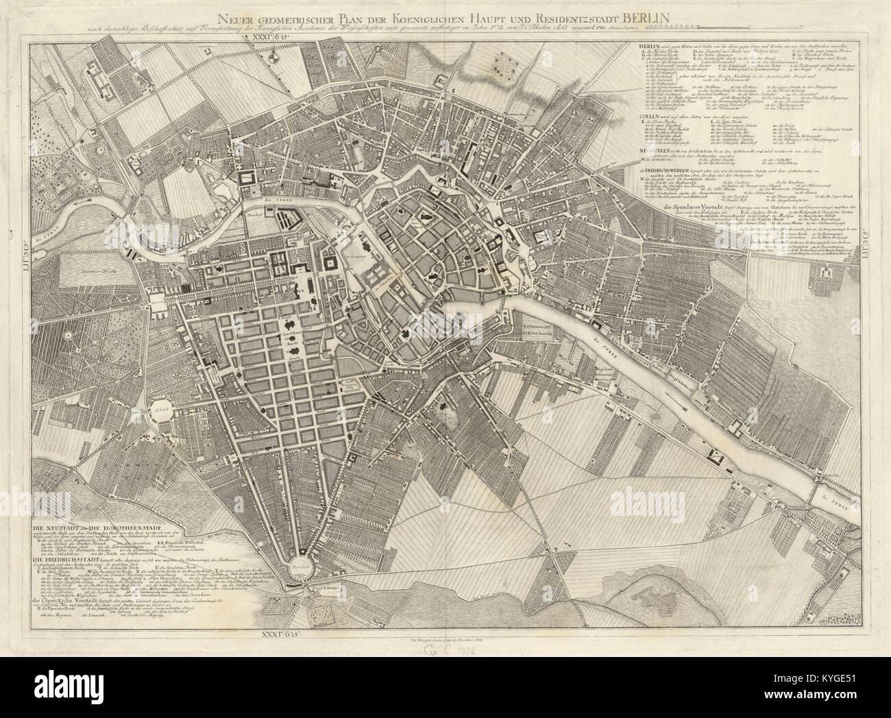 The 'Neuer geometrischer Plan der königlichen Haupt und Residenzstadt ...