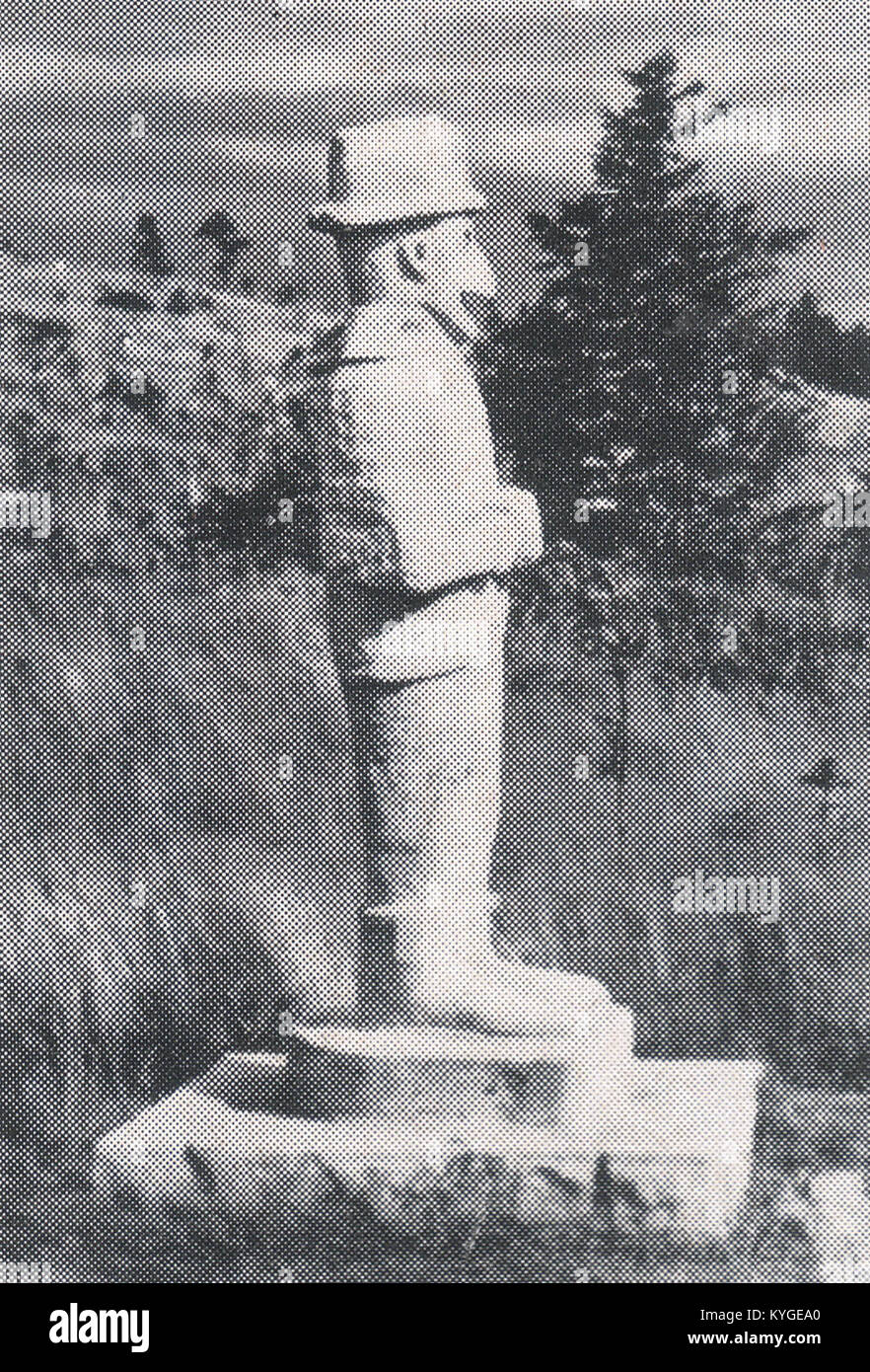 Richard Franke (07) 'Der stänerne Moan' am Waldwege Ewigkeit, Pohldorf ...