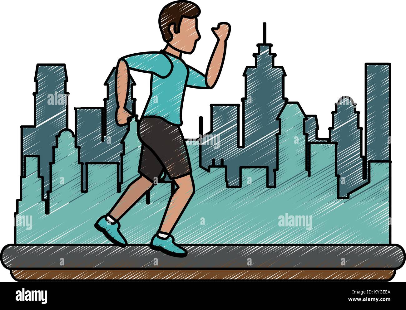 Man running cartoon Stock Vector Image & Art - Alamy