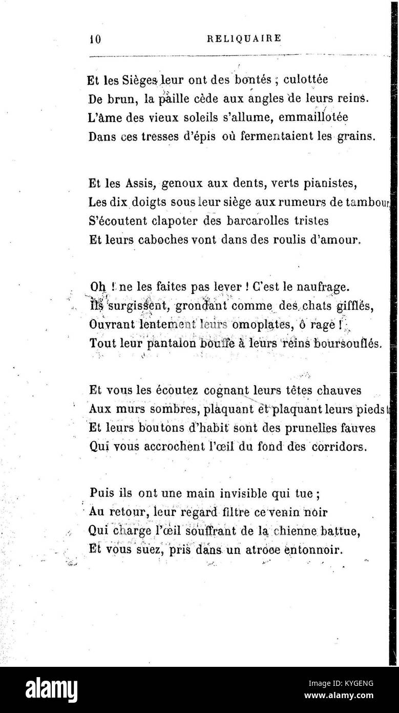 This is a reference to a work by French poet Arthur Rimbaud titled ...