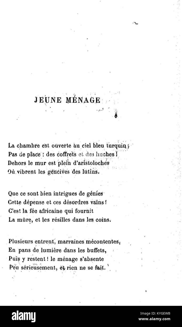 A page from the poetry collection 'Poésies' by Arthur Rimbaud ...