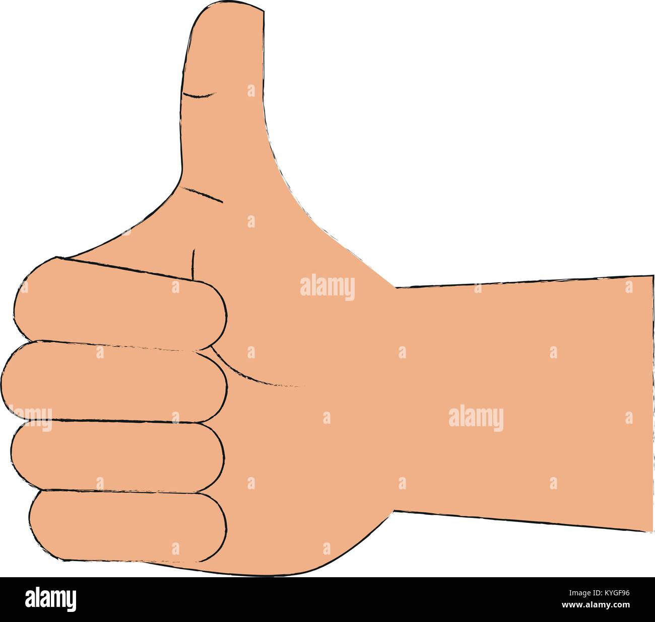 Thumb up like hand symbol Stock Vector Image & Art - Alamy