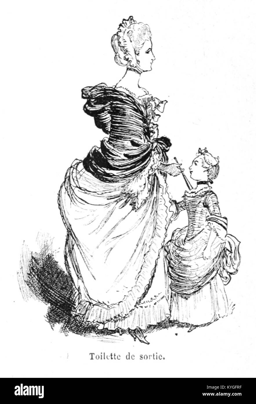 Women at work illustration vintage Cut Out Stock Images & Pictures - Alamy