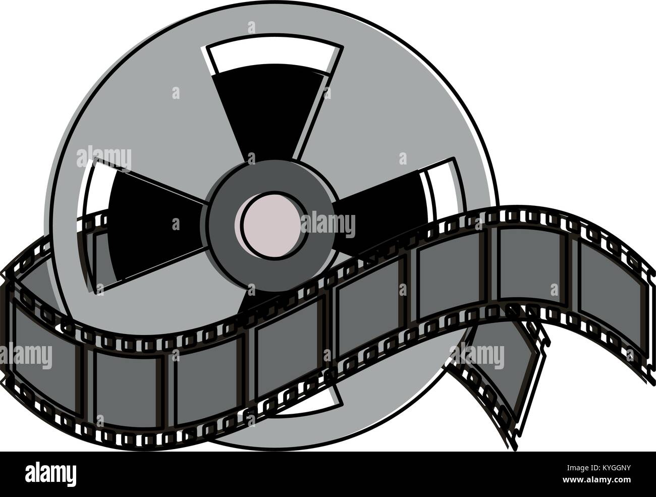 Movie roll reel Stock Vector Image & Art - Alamy