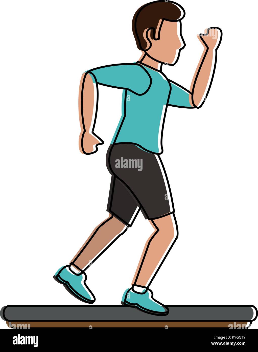 Man running cartoon Stock Vector Image & Art - Alamy