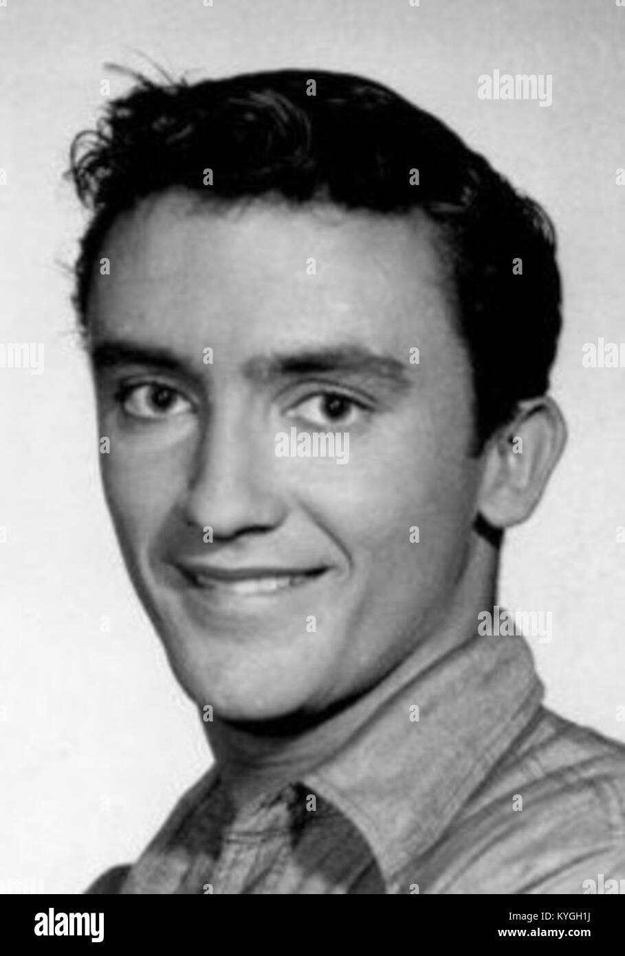 A cropped image of Ronnie Burns, showcasing a moment from the 1958 era ...