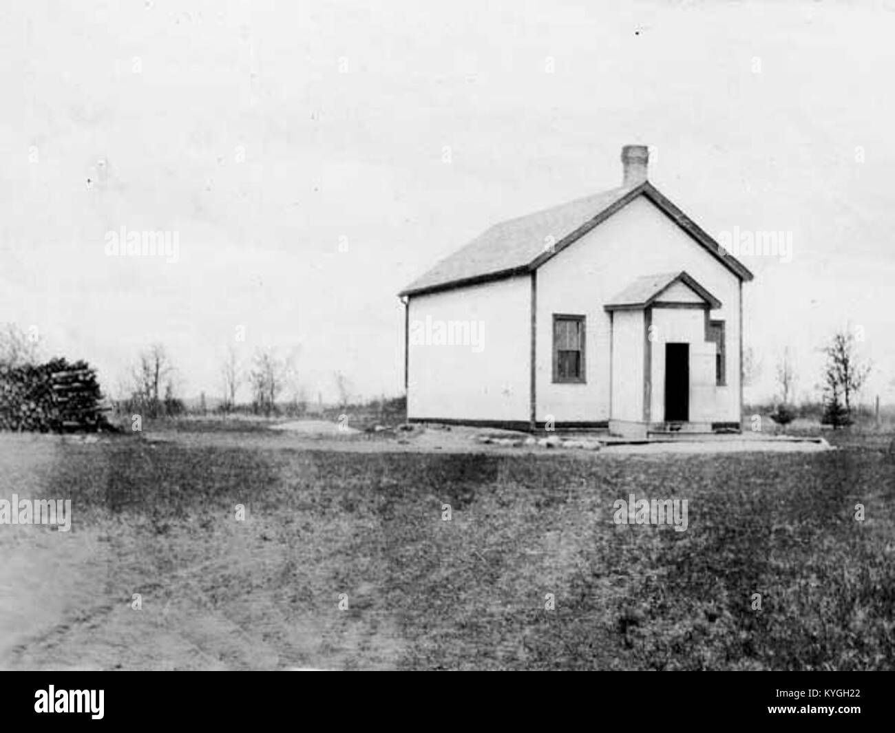 This image shows Rookhurst School building in Manitoba before it was ...