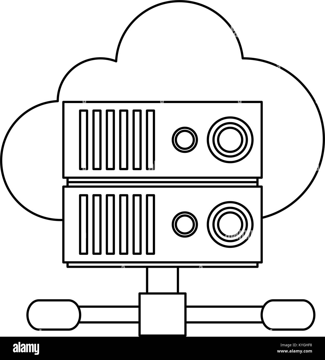 Cloud and servers technologies Stock Vector Image & Art - Alamy