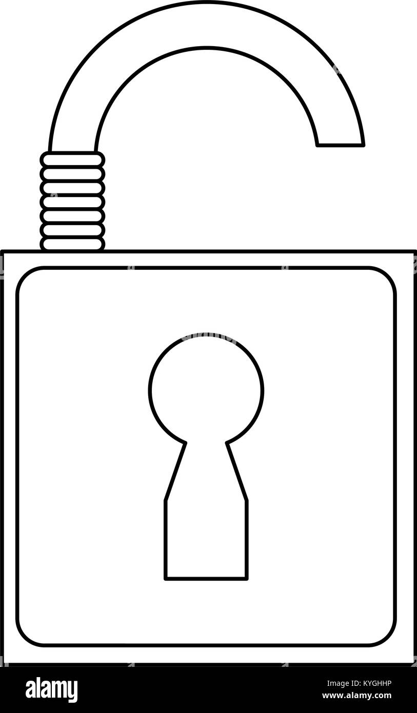 Padlock unlocked symbol Stock Vector Image & Art - Alamy