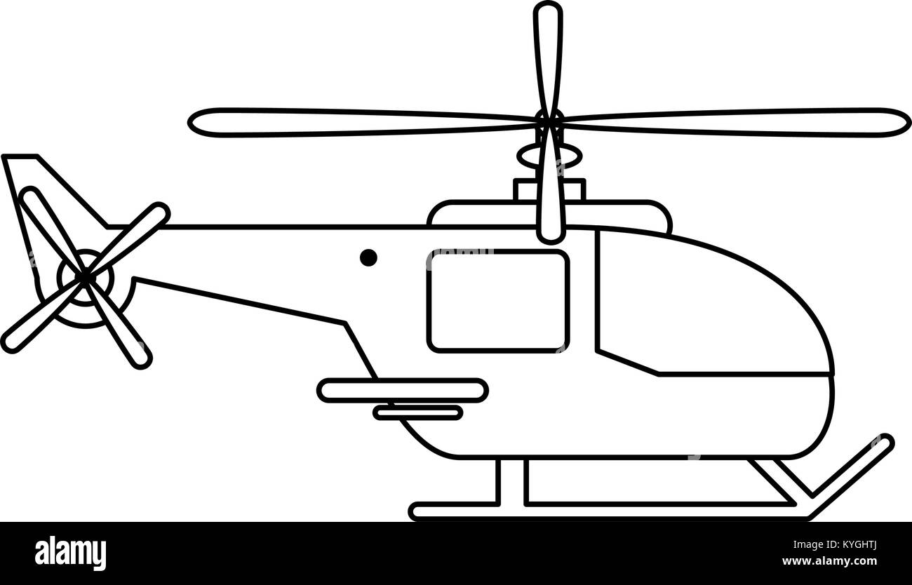Front view military helicopter Stock Vector Images - Alamy
