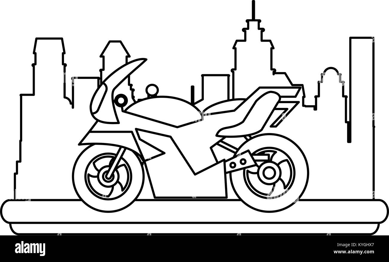 Urban motorcycle race Black and White Stock Photos & Images - Alamy