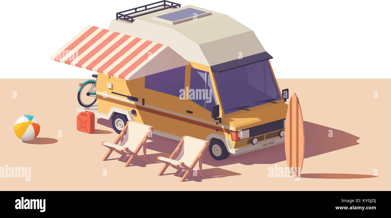 Campervan motorhome travel camper van Stock Vector Images - Alamy