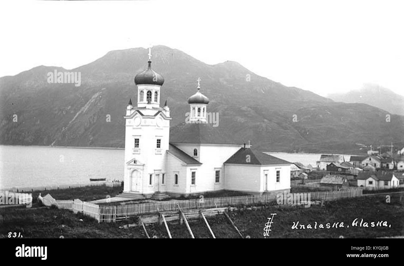 The Russian Orthodox Church of the Holy Ascension in Unalaska, built ...