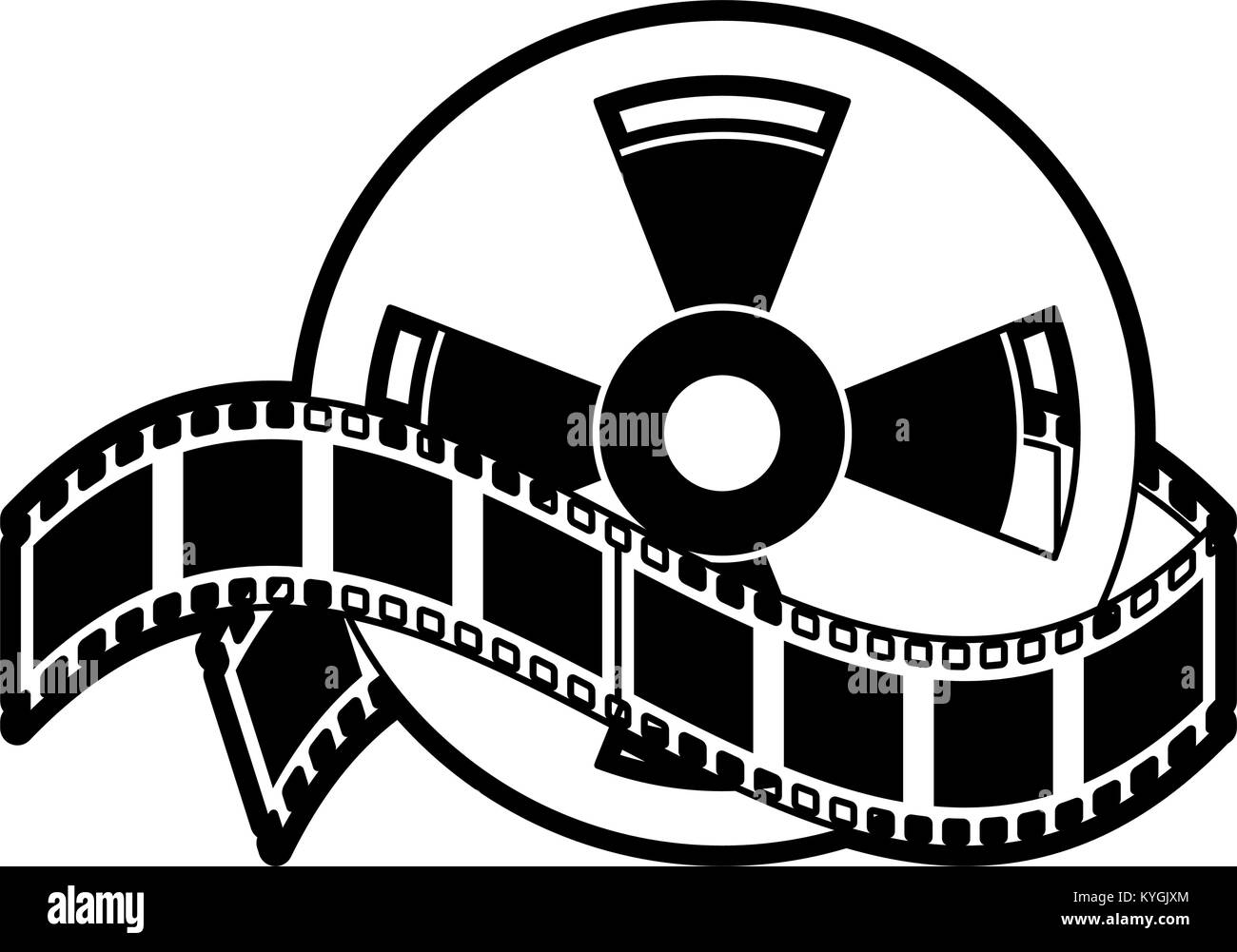 Movie roll reel Stock Vector Image & Art - Alamy