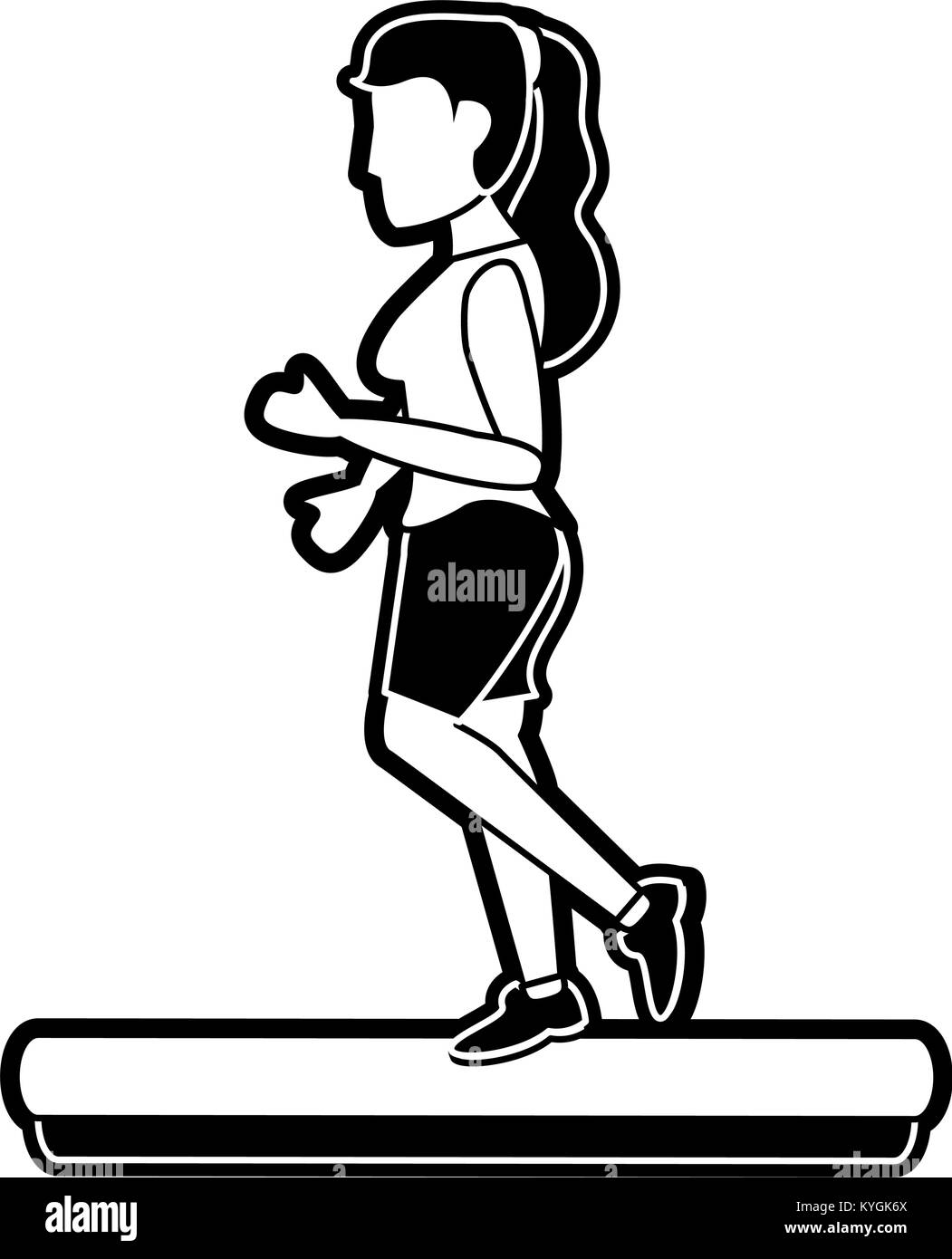 Woman running cartoon Stock Vector Image & Art - Alamy