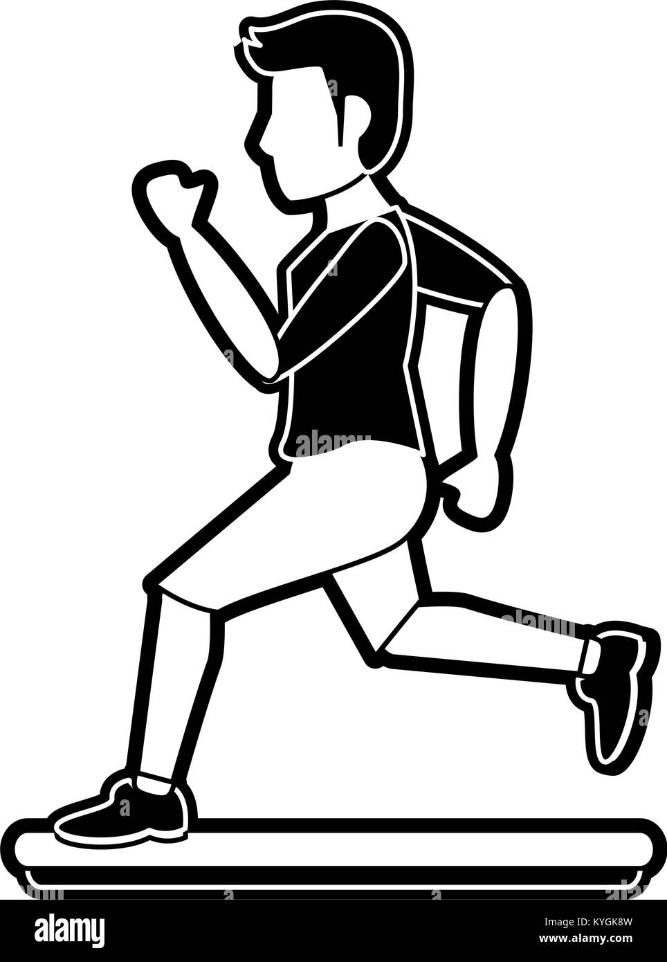 Man running cartoon Stock Vector Image & Art - Alamy