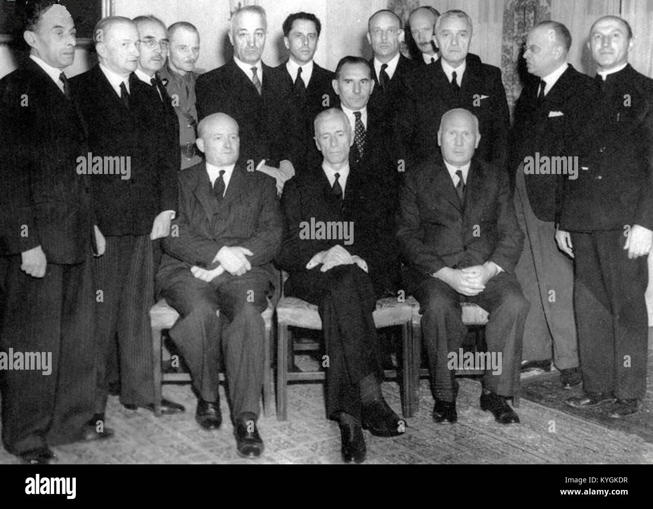 This photograph captures a moment from the Polish government in exile ...