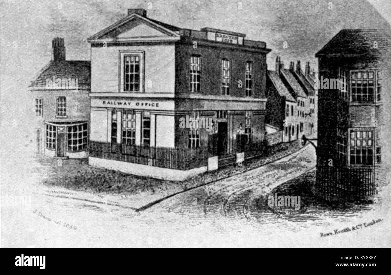 S&DR railway office Stock Photo - Alamy