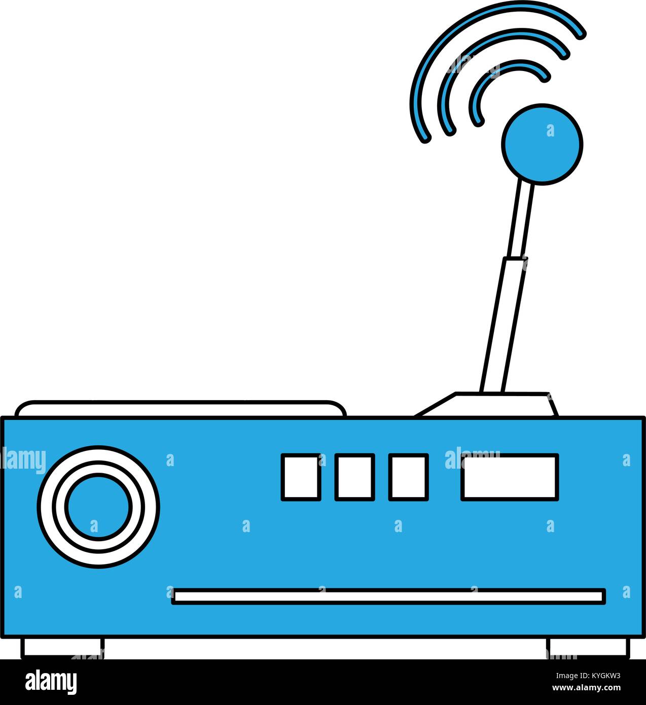 Wifi router antenna Stock Vector Image & Art - Alamy