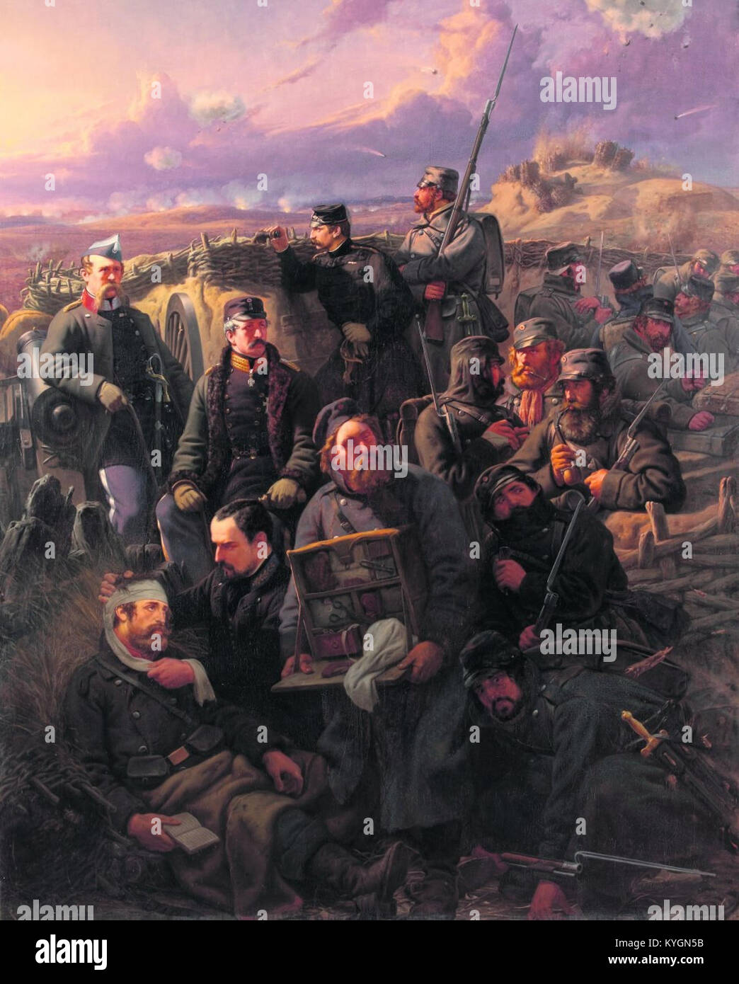 Treatment of wounded soldiers hi-res stock photography and images - Alamy