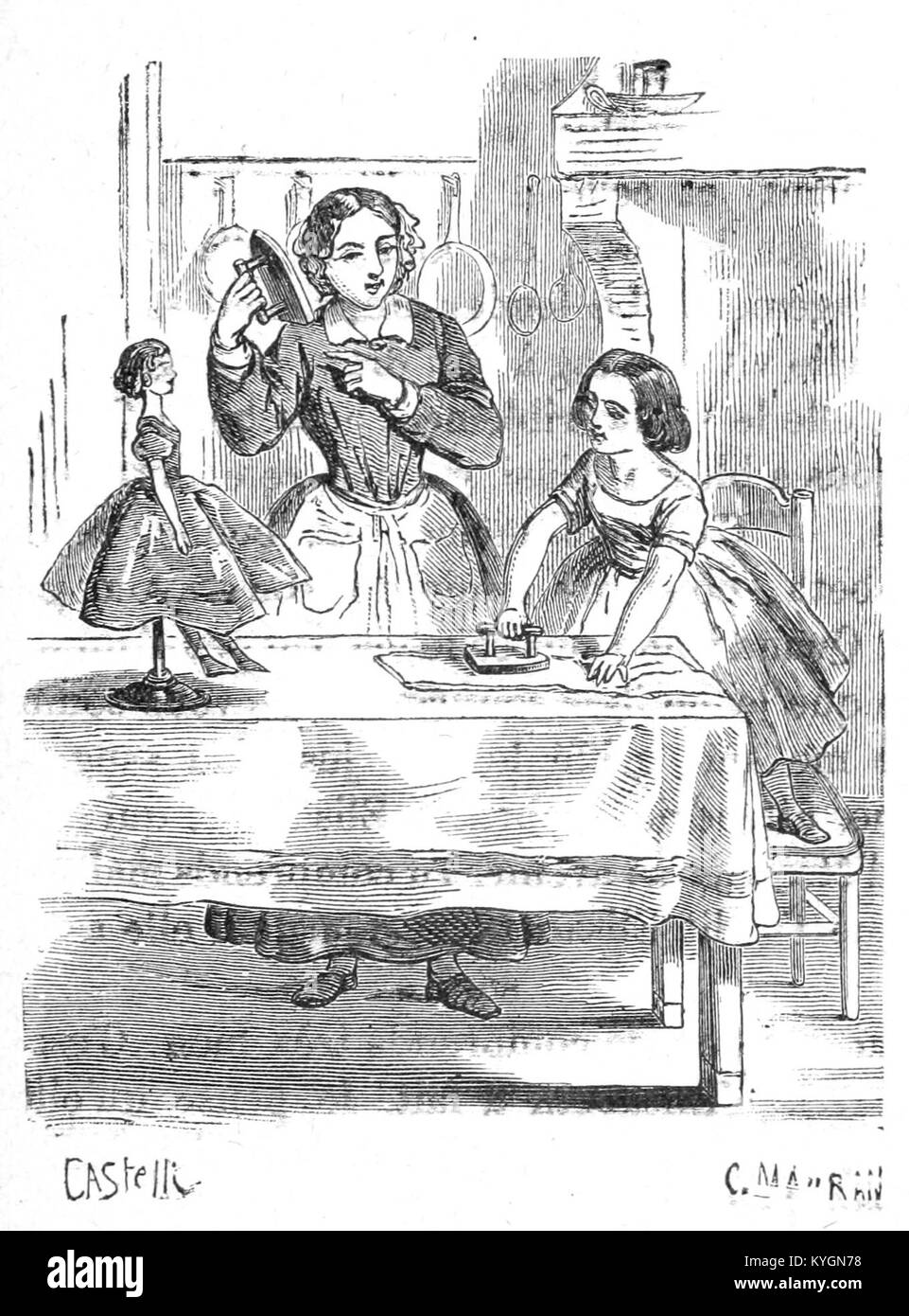 An illustration from 'Les Malheurs de Sophie' by Comtesse de Ségur ...