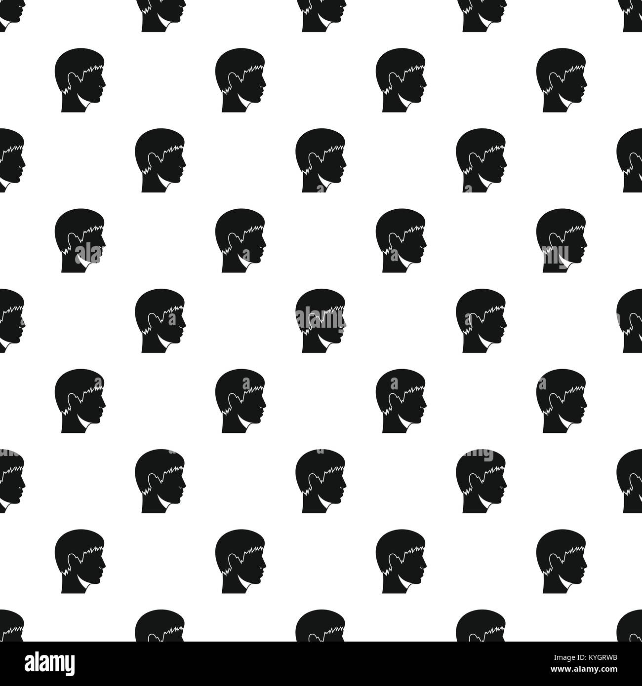 Man head pattern vector Stock Vector Image & Art - Alamy