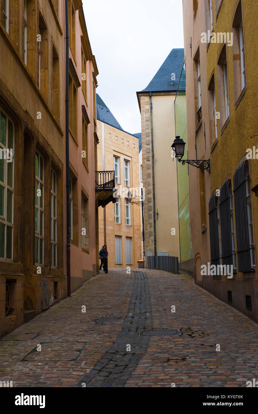 Old, historical Luxembourg streets, Luxembourg Stock Photo - Alamy