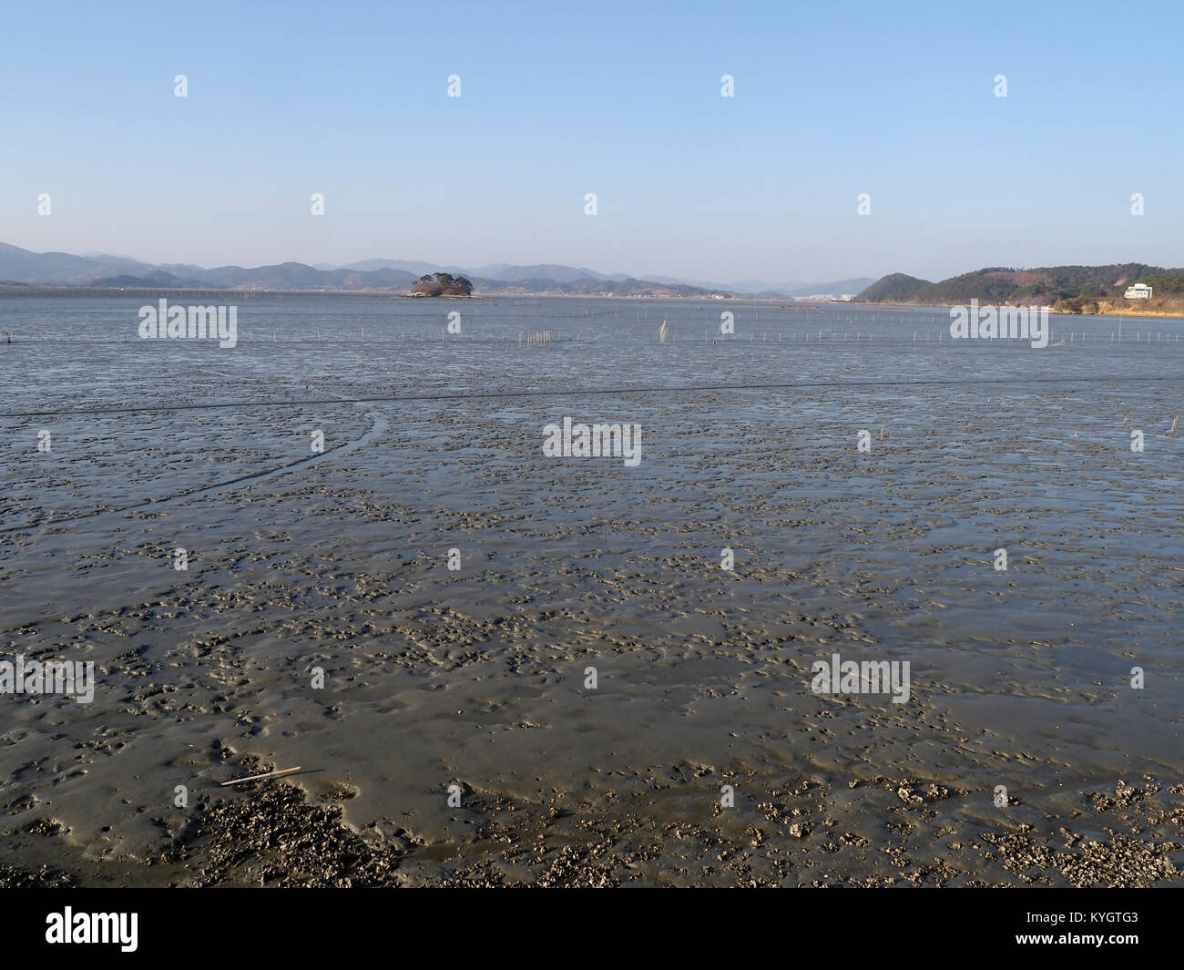 Mudflats in the Mokpo area, South Korea, January 2018 Stock Photo - Alamy