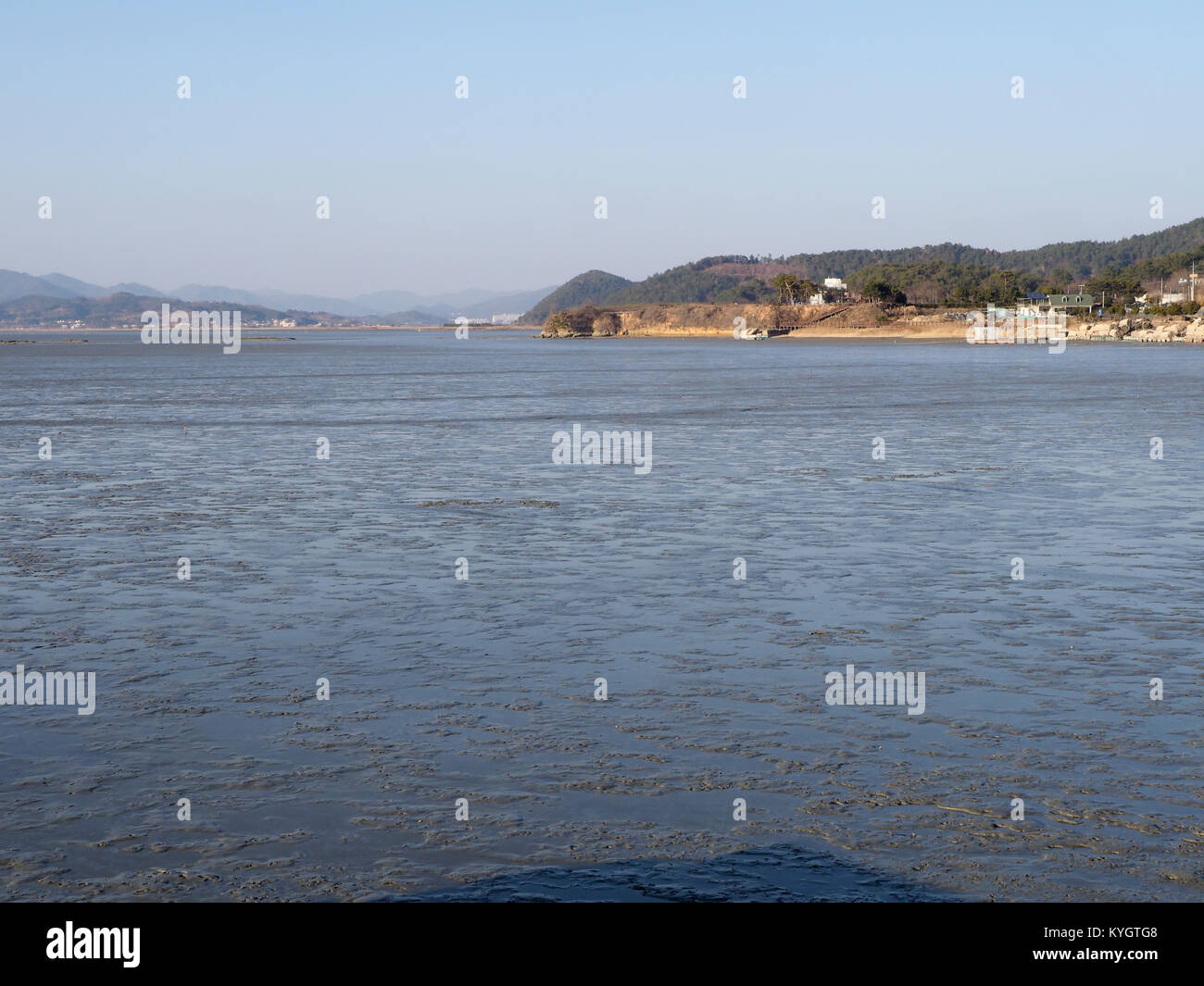 Mudflats in the Mokpo area, South Korea, January 2018 Stock Photo - Alamy
