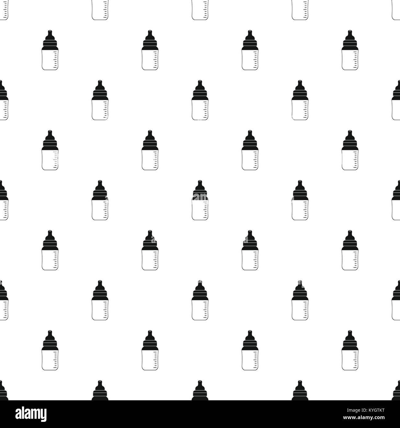 Baby milk bottle pattern vector Stock Vector Image & Art - Alamy